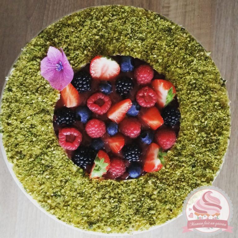 Fantastik fruits rouges pistache - Maman fait un gâteau