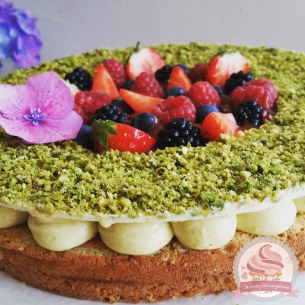 Fantastik fruits rouges pistache - Maman fait un gâteau