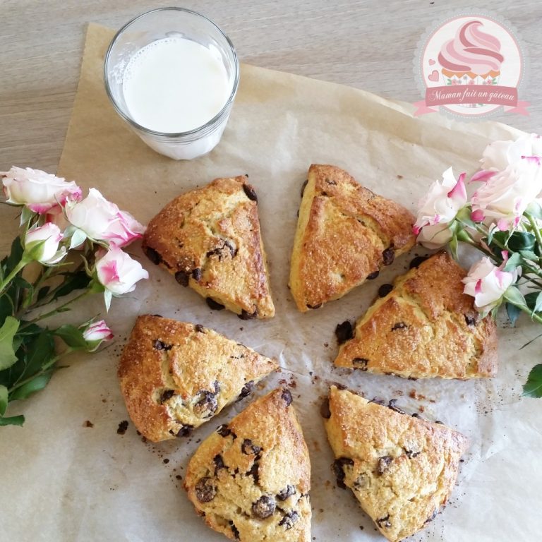 Scones au chocolat - Maman fait un gâteau